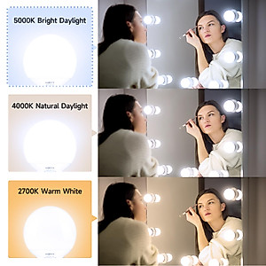 SHINESTAR 8-Pack Vanity Light Bulbs, Daylight 5000K, 60w Equivalent, G25 LED Globe Light Bulbs for Bathroom Mirror, 600LM, E26 Medium Base, Non-dimmable