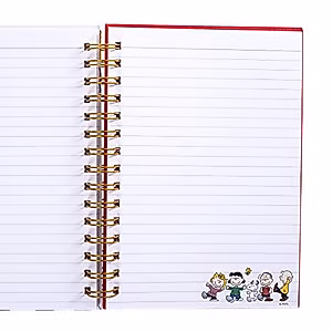 Graphique Peanuts Gang Hard Cover Journal w/Charles Shultz's Beloved Peanuts Characters, Fun, Durable Notebook for Notes, Lists, Recipes, and More, 160 Ruled Pages, 6.25" x 8.25" x 1"