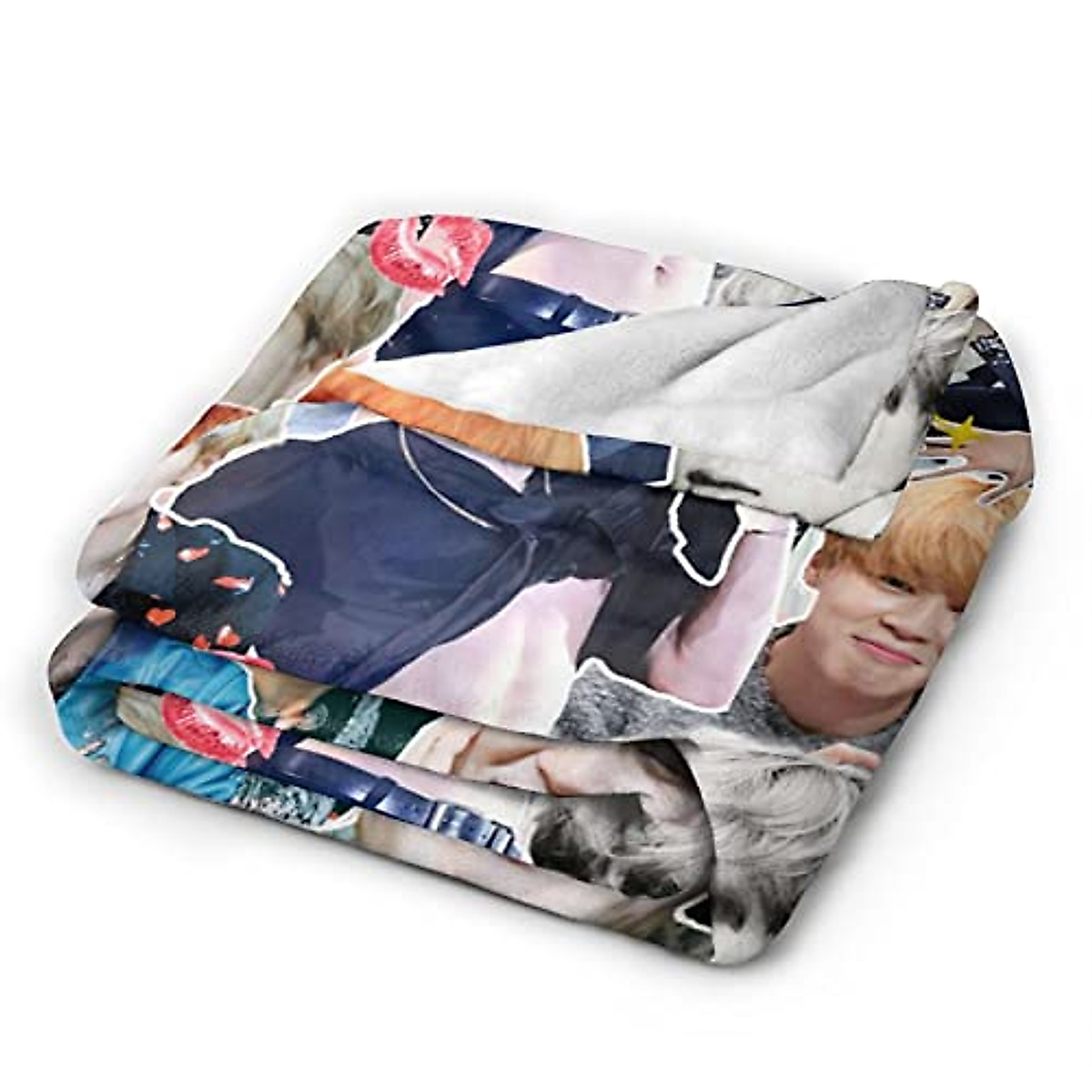 Blanket Jimin Soft and Comfortable Warm Fleece Blanket for Sofa,Office Bed car Camp Couch Cozy Plush Throw Blankets Beach Blankets