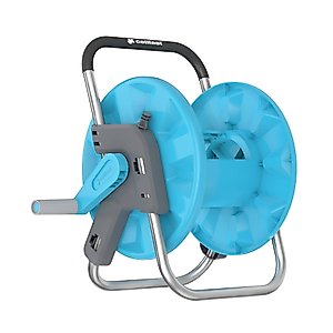 Cellfast Garden Hose Reel ALUPLUS 1/2" 45m, Aluminium Construction, Light, Convenient Transport and Storage of The Hose, Prevents Twisting, 55-150
