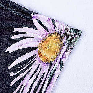 Zando Great Mothers Day Gifts for Mom,Birthday Gifts for Women,Grandma Gifts for Mom,Mothers Day Throw Blanket for Mom from Daughter Son Super Soft Sofa Bed Blanket To My Mom,Purple Flower 60"x80"