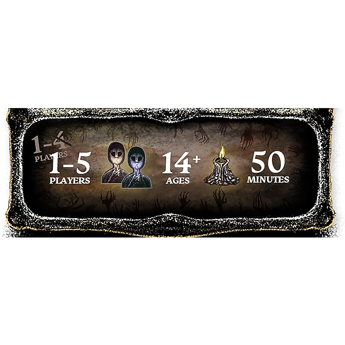 The Night Cage by Smirk and Dagger, a Spooky Cooperative Strategy Game, 1-5 Players Lost in a Dark Maze with only a Candle, Fun Horror Themed Tile Laying and Perfect for Game Night, Adults, Teens 14+