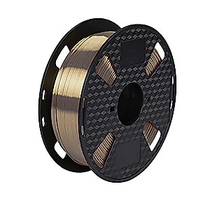 Silk Mocha Brown PLA Filament 1.75 mm 3D Printing Filament 1KG 2.2LBS Spool Shine Silky Shiny Metallic Metal PLA 3D Printer Material CC3D Silk PLA