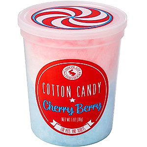 Juicy Bites Cotton Candy Gift Set of 3 Pickle, Cherry Berry, Juicy Watermelon - Unique ideas for Holidays, Birthdays, Gag Gifts, Party Favors