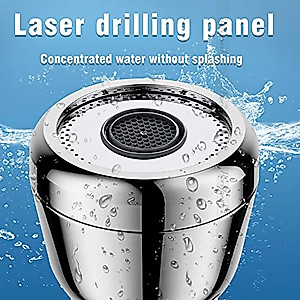 Horiznext high pressure portable 360° swivel faucet nozzle rotate replacement part, kitchen aerator sprayer attachments for home sink water filter