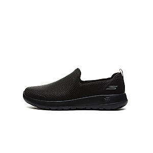 Skechers mens Go Max-athletic Air Mesh Slip on Walking Shoe, Black, 10.5 US, 54600-BBK