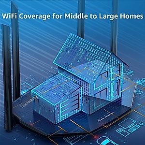 Speedefy High Speed Pro WiFi Router - Dual Band AC2100 Wireless Router for Streaming & Gaming, Up to 35 Devices, 2000 sq.ft Coverage, 4X4 MU-MIMO, USB Port, Parental Control (Model: K8)