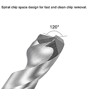 uxcell Carbide Twist Drill Bits 5mm, Metric Spiral Flutes Straight Shank Tungsten Steel Drilling Tool for Stainless Steel Alloy Metal