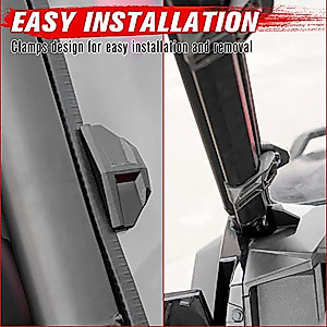 A & UTV PRO Front Full Windshield for Polaris General 1000 /General 4 1000 /XP 1000 /XP 4 1000 2016-2023, Clear Tough Hard Coated Poly Vented Window Accessories, Replace OEM # ‎2884337