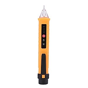 Voltage Tester, 802 High Accuracy Test Pencil, Electric Voltage Detector Tester Pen 48-1000V/12-1000V(Yellow)