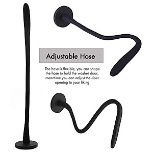 Spidfee Front Load Washer Door Prop, Magnetic Flexible Washer and Dryer Door Support Keep Washer Drying Door Open to Keep Dry - Black