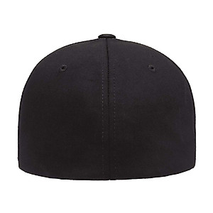 Mrlahat 5001 Flexfit Cotton Twill Fitted Cap Hat 6 Panel with Black Bandana (as1, Alpha, s, m, Black, Small/Medium)