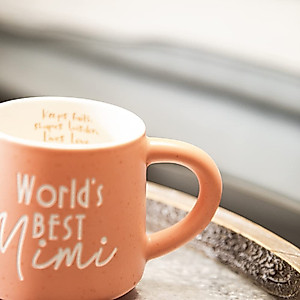 COLLECTIVE HOME - Coffee Mug, Family Ceramic Tea Cup, Funny Gift for Mother's Day/Father's Day, 16 oz, Dishwasher and Microwave Safe, World's BEST Mimi