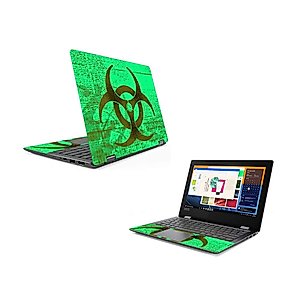 MightySkins Skin Compatible with Lenovo Flex 6 11" (2018) - Biohazard | Protective, Durable, and Unique Vinyl Decal wrap Cover | Easy to Apply, Remove, and Change Styles | Made in The USA