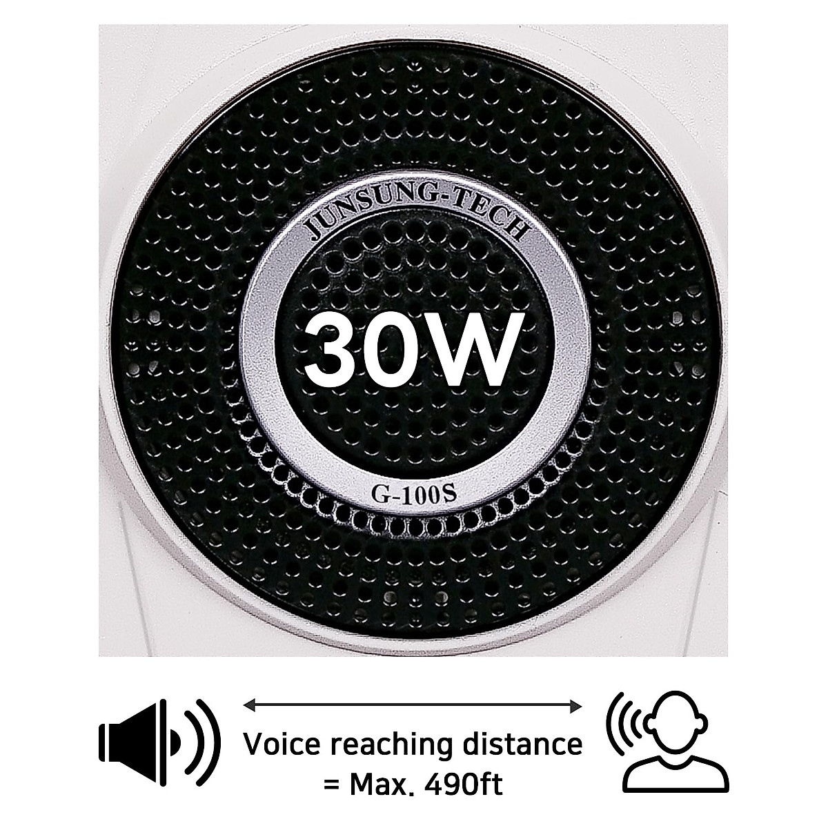 gigaphone G100S 30W Portable Voice Amplifier with Microphones