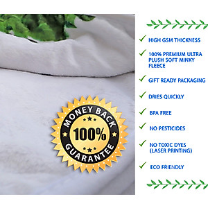 Qualitish Baby Monthly Milestone Blanket Boy Girl, Unisex baby milestone blanket | 40X50 inch Large Premium Extra Soft, Cozy Minky Fleece | Newborn Month Photo Blanket with Wreath Frame and Wrist Band