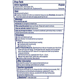 Coppertone SPORT Clear Sunscreen Lotion SPF 50, Water Resistant Sunscreen, Broad Spectrum SPF 50 Sunscreen, 5 Fl Oz Tube