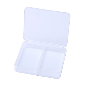 EXCEART 6Pcs Small Storage containers Jewelry Organizer Tray containers with lids Clear Container with lid containers for Beads Craft transperant Container case Pill Box hyaluronic Acid