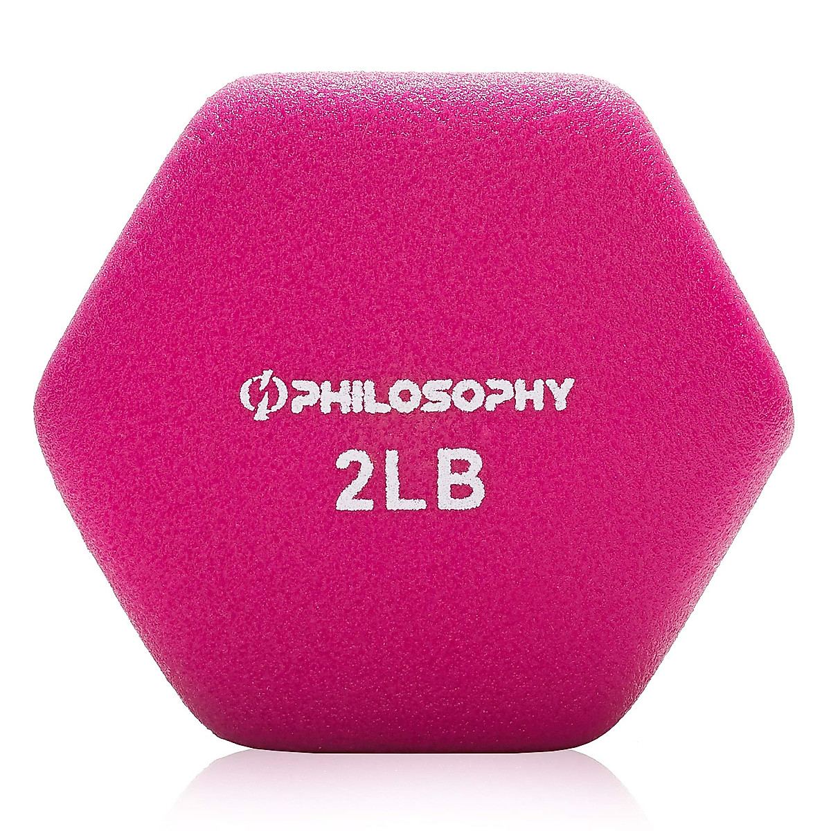 Philosophy Gym Neoprene Dumbbell Hexagon Hand Weights, 2 lb Pair - 4 lb Total