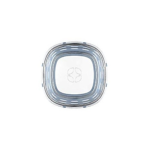 Ello Duraglass Meal Prep Container, 4 Cup- Glass Food Storage Container with Silicone Sleeve and Airtight BPA-Free Plastic Lid, Dishwasher, Microwave, and Freezer Safe, Halogen Blue