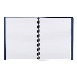 Blueline Duraflex Poly Notebook, Blue, 11 x 8.5 inches, 160 Pages (B41.82)
