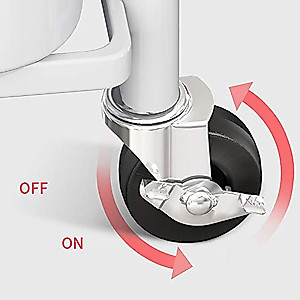 3 Tier Foldable Storage Cart with Wheels Folding Utility Rolling Cart Metal Kitchen Storage Organzier Cart for Classroom, Bedroom, Living Room