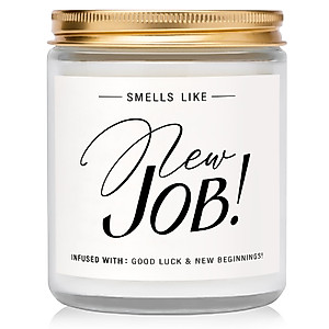 New Job Gifts for Women, Gifts for New Jobs - Lavender Scented Candles, New Beginnings Gifts for Women Men, Goodbye Gifts for Coworkers, Leaving Job Gifts, Going Away Gift