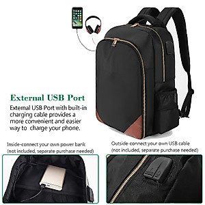 Travel Backpack Bag for Barbers and Hairstylist; Organizer Case for Clippers and Supplies Travel Bag for Barbers Tools with USB Port with PU