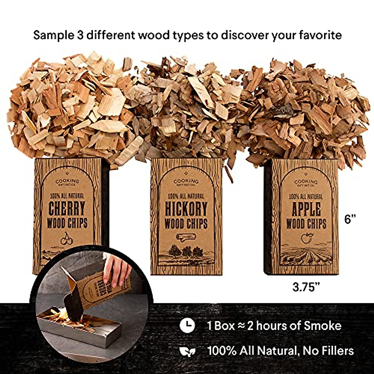 Wood Smoked BBQ Grill Set | Cooking Gifts & Grilling Gifts for Men | Gifts for Dad, Brother, Boyfriend, & Husband | Unique Barbeque Grill Accessories, 8-Piece Mens Gift Set, Outdoor Gifts