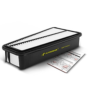 A-Premium Engine Air Filter Compatible with Toyota Models - Tacoma 2005-2015, Tundra 2005-2010, 4Runner 2003-2009, FJ Cruiser 2007-2009 - V6 4.0L - Replace# 17801-0P010, CA9683