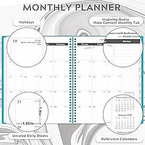 2024-2027 Monthly Planner/Monthly Calendar - 3 Year Monthly Planner 2024-2027, JUL 2024 - JUN 2027, 9" x 11", 36 Monthly Planner + Pocket - Teal