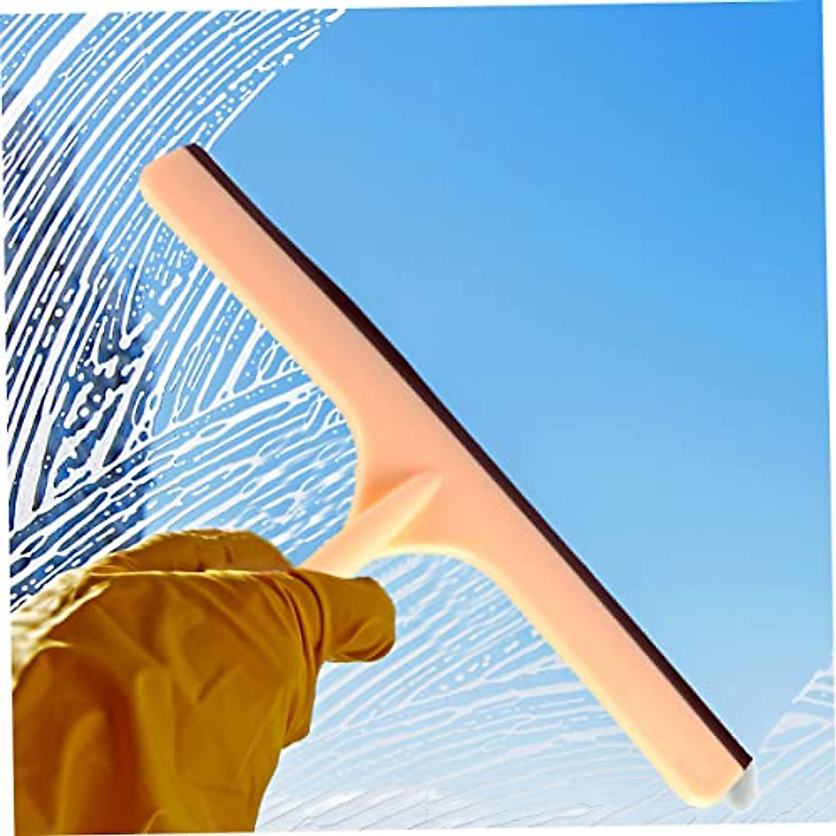 WOONEKY 2pcs for Squeegee Showerrandom Auto Color Scrubbers Convenient Shower Tools Car Window Cleaner Cleaning Scrubber Tool Short Glass Windshield Bathroom Handle Practical