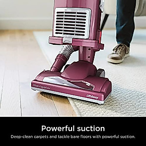 Shark CU520 Navigator Lift-Away XL Upright Vacuum Multi Surface Floor Cleaner with Crevice Tool, Purple