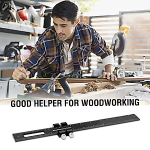 JINYEEZY Precision Pocket Ruler Woodworking Machinist Engineer Ruler Construction Rulers Inch Ruler Millimeter Ruler Professional Woodworking Ruler(12 inch)