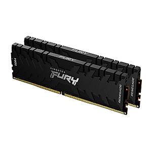 Kingston FURY Renegade 64GB (2x32GB) 3200MT/s DDR4 CL16 Desktop Memory Kit of 2 | Intel XMP | AMD Ryzen | Low Latency | KF432C16RBK2/64
