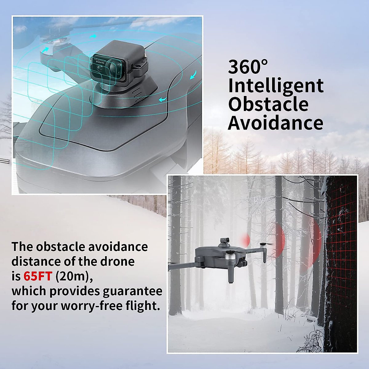 Tucok 193MAX2 Drones with Camera for Adults 4K for Obstacle Avoidance,9800ft Video Long Range Transmission,3-Axis Gimbal+EIS,54Mins Long Flight Time GPS Auto Return Quadcopter with 2 Batteries, Level 7 Wind Resistance