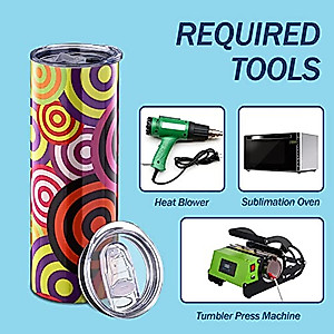 IMAGETI 8 Pack Sublimation Tumblers 20 oz Skinny Straight Tumbler Blank White, Stainless Steel, with Metal Straw, Insulated Tumbler with Leak-Proof Lids for Tumbler Heat Press