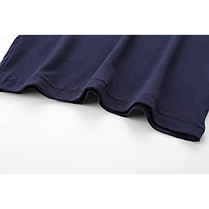 Toddler Pajamas Boys Girls Pajama Set, Unisex Bamboo Viscose Baby Pajamas, Soft Solid Sleepwear 2-piece PJS Set (2T, Navy)