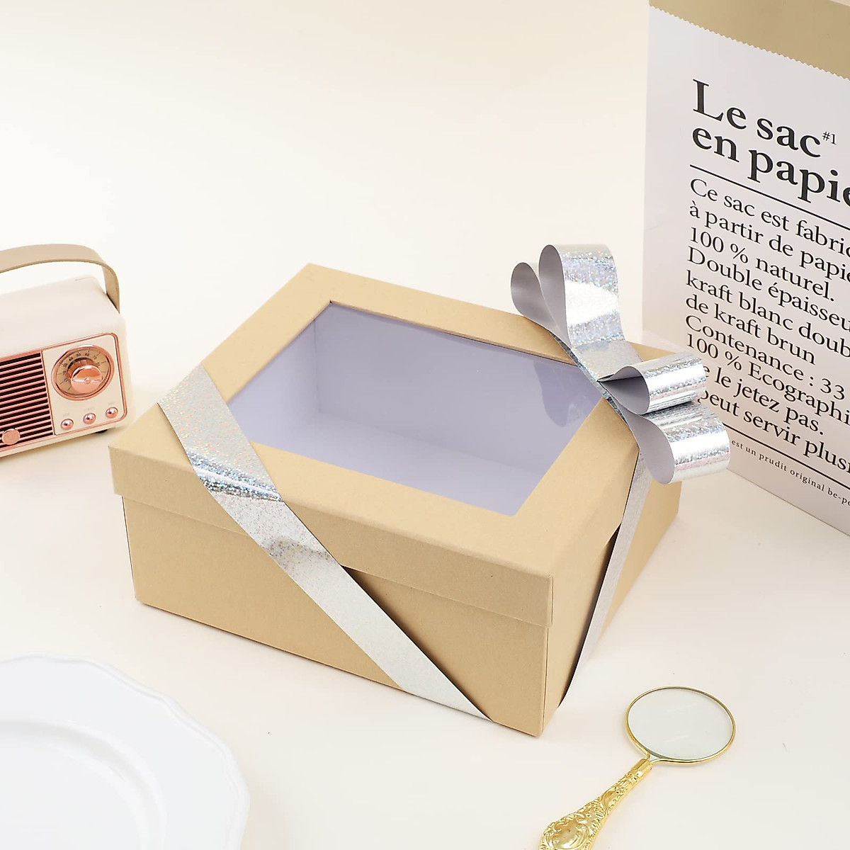 1inch x 100yards Waterproof Ribbon,Silver Curling Ribbon for Gifts Package Wrapping,Bows, Crafting, Wedding.