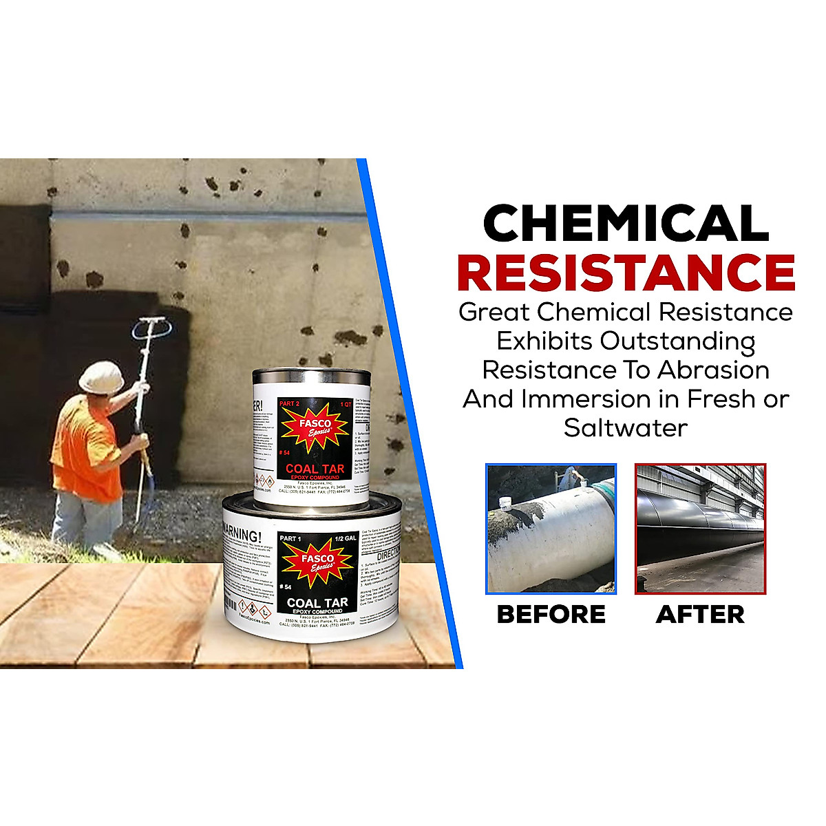 Fasco #54 - Coal Tar Epoxy - 3 Pint Kit