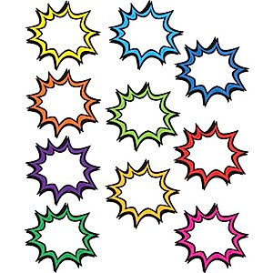 Teacher Created Resources Superhero Bursts Accents (5830)