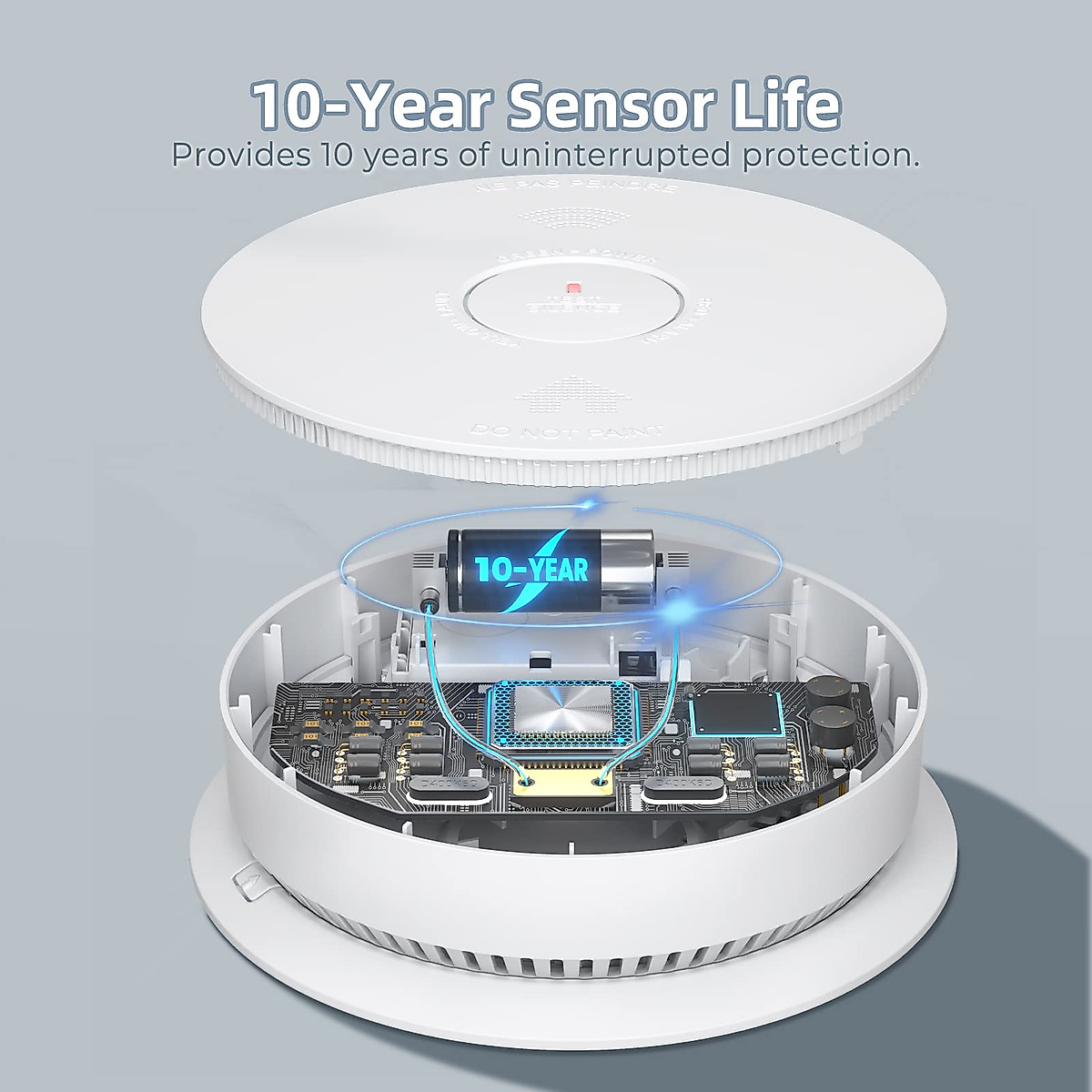 Smoke Detector Carbon Monoxide Detector Combo Standalone Model 2 Packs & Smoke Detector Carbon Monoxide Detector Combo 2.4G WiFi Model 2 Packs