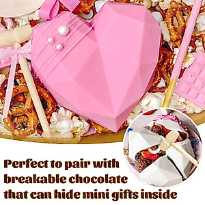 Hidreas 20 PCS Mini Wood Hammers Wooden Hammer for Breakable Heart Chocolate Heart, Wood Lobster Crab Mallet