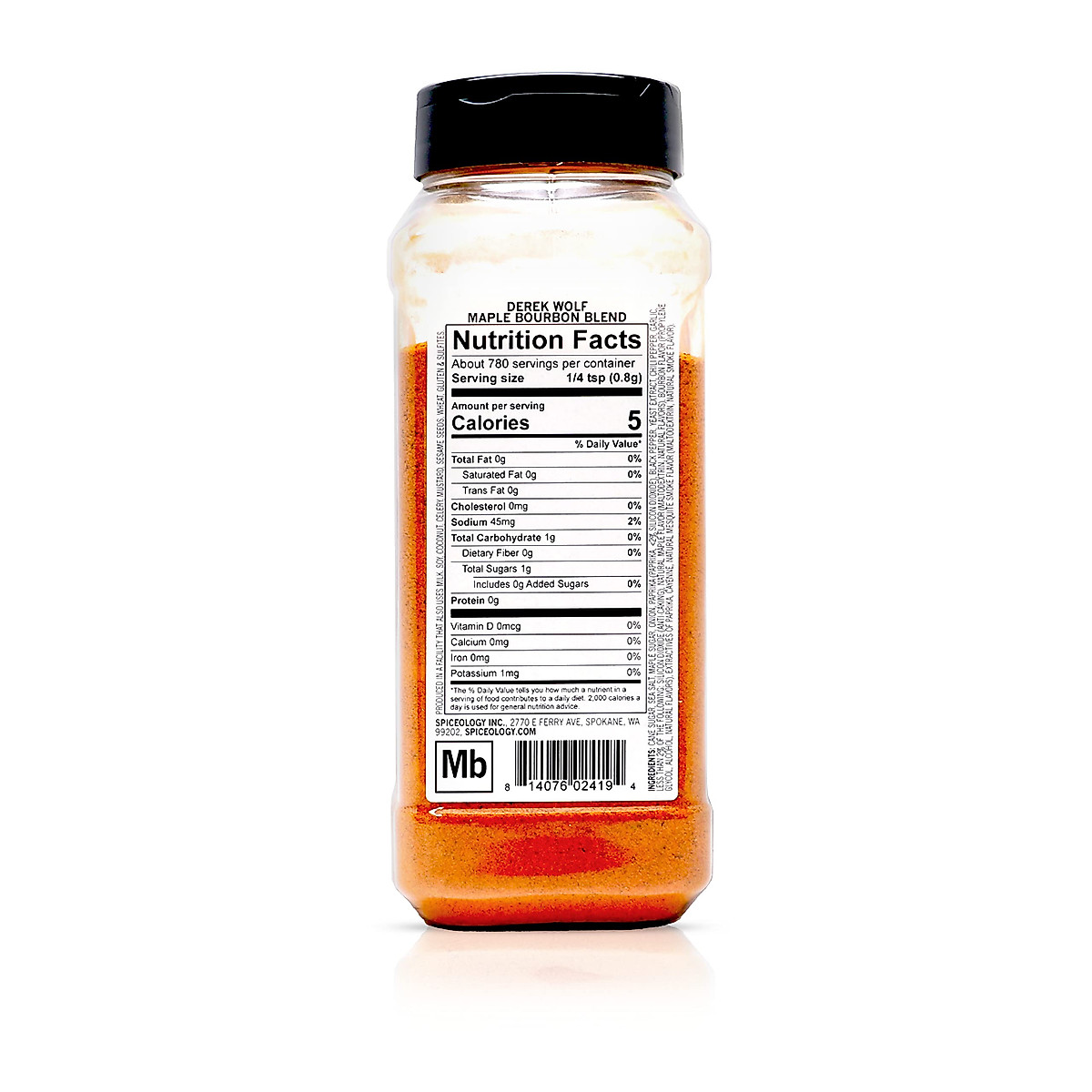 Spiceology & Derek Wolf - Maple Bourbon Seasoning - Sweet & Smoky Barbeque Rubs, Seasonings and Spice Blends - Use On: Ribs, Pork Shoulder, Beef, Bacon, Chicken Wings, Popcorn, Scallops or Duck Breast - 22 oz
