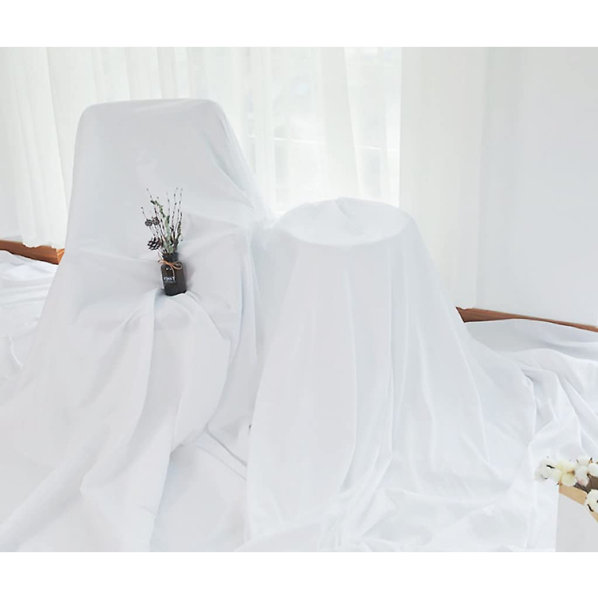 5X7ft Solid White Chromakey Photography Backdrop Video Studio White Portrait Background for Photo Studio Prop