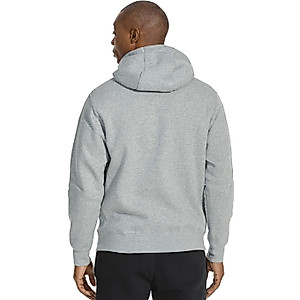 Nike Men's Sportswear Club Fleece Full Zip Hoodie, Fleece Zip-Up Hoodie Men, Dark Grey Heather/Mattelic Silver/White, 2XL
