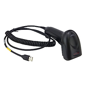 Honeywell Voyager 1250G Single-Line Laser Barcode Scanner (1D and GS1 DataBar symbologies), Includes Power Supply, RS232 Cable and USB Cable