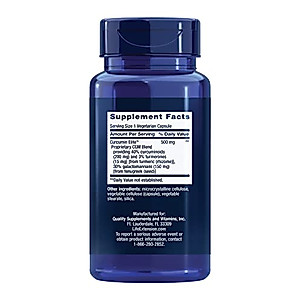 Life Extension Curcumin Elite Turmeric Extract – 270x Better Absorption Than Standard Curcumin, Support A Healthy Inflammatory Response, Gluten Free, Non-GMO, Vegetarian—30 Vegetarian Capsules