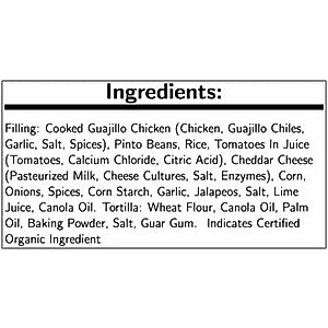 Evol Chicken Bean Rice Classic Burrito, 6 Ounce -- 12 per case.