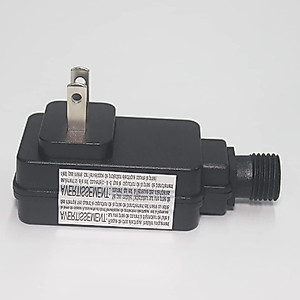 LED Transformer 12V 1000mA LED Controller Class 2 Power Supply, IP44 Rainproof Low Voltage Transformer US Plug for Christmas Light, Holiday Inflatable, String Light (-/+ Pin Connector)
